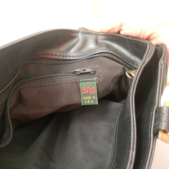 SAS | Bags | Sas Black Leather Bag | Poshmark